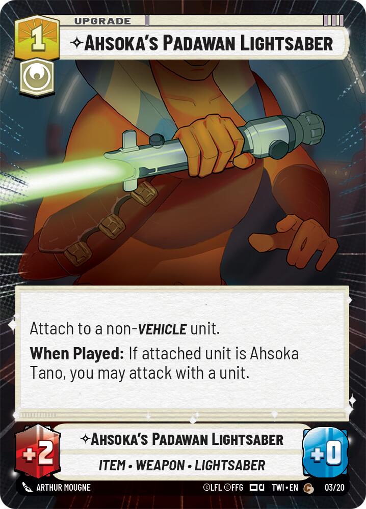 Ahsoka's Padawan Lightsaber (3) (Hyperspace) (3) [Twilight of the Repu