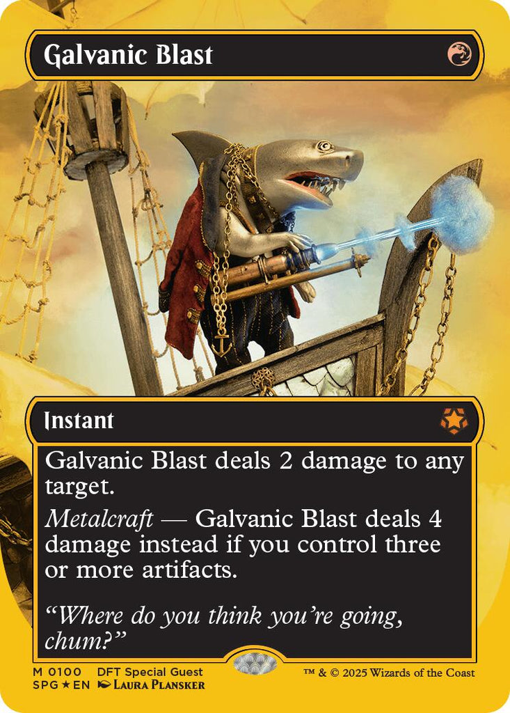 Galvanic Blast (Borderless) (First-Place Foil) [Aetherdrift Special Gu