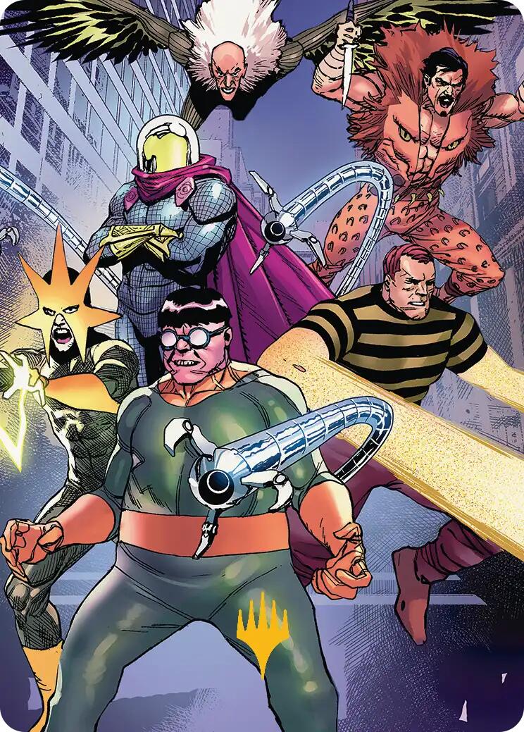 Behold the Sinister Six! Art Card (45/54) (Gold-Stamped Planeswalker S