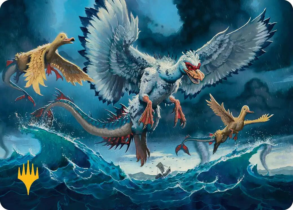 Sunderflock Art Card (Gold-Stamped Planeswalker Symbol) [Lorwyn Eclips