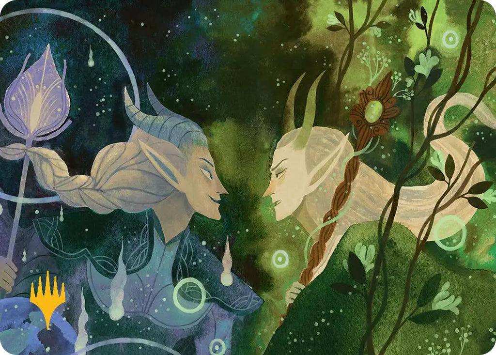 Trystan's Command Art Card (Gold-Stamped Planeswalker Symbol) [Lorwyn