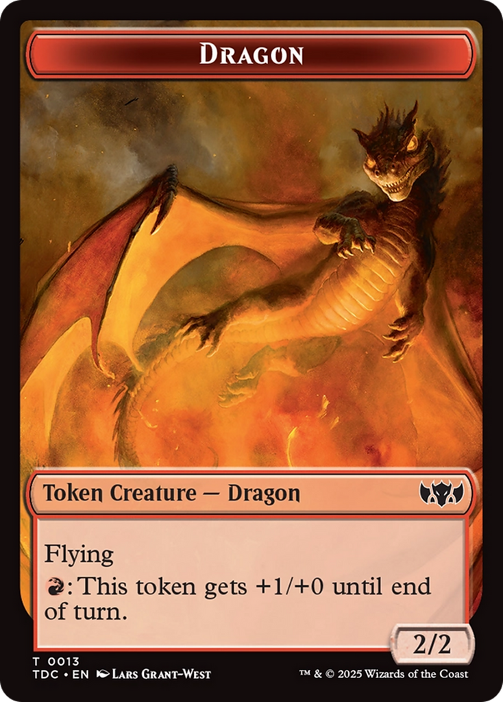 Dragon Egg // Dragon (0013) Double-Sided Token [Tarkir: Dragonstorm Co
