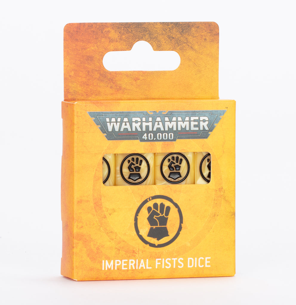 GW Warhammer 40K Imperial Fists Dice Set