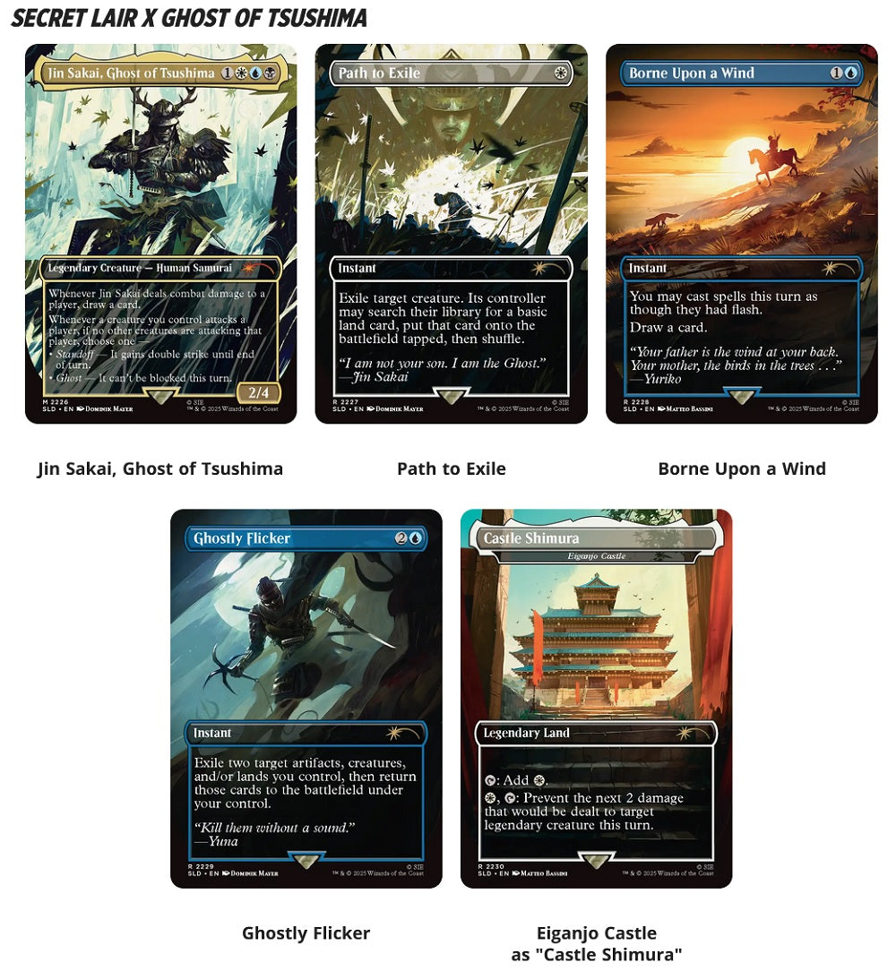 MTG Secret Lair Playstation Super Drop - Ghosts Of Tsushima: Shadow Sa