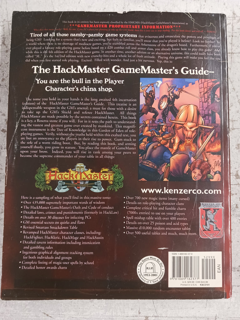 Used - RPG Hackmaster GameMaster's Guide