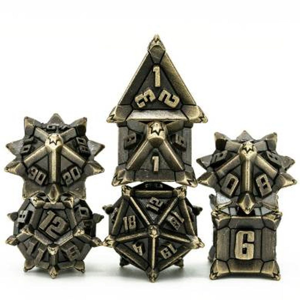 Bronze Flail RPG Metal Dice Set